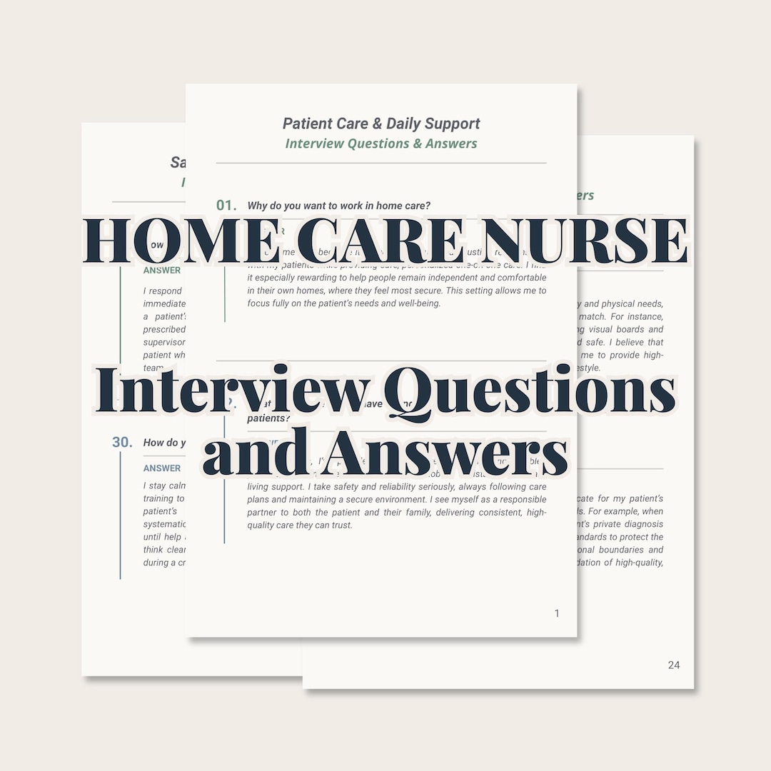 Common Home Care Interview Questions & Answers: Ready-to-say Caregiver ...