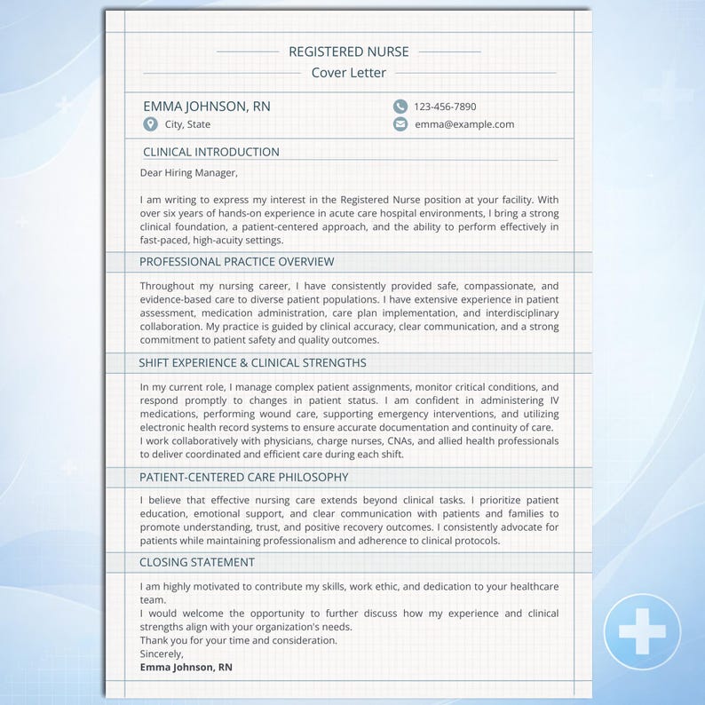 Nurse Resume Template – ATS Friendly Resume Bundle for Nurses, Resume ...