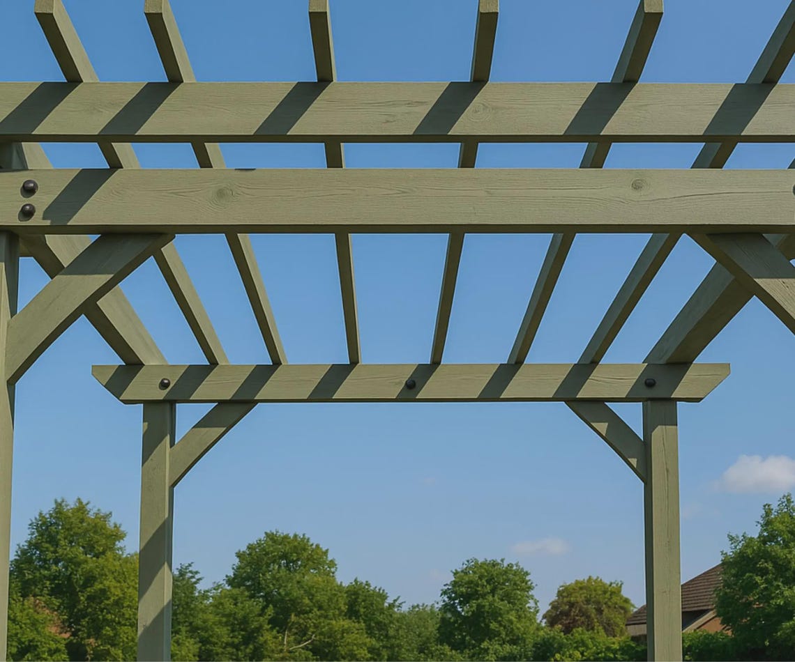 10x12 DIY Pergola Plan – Modern Woodworking Project, Simple Garden ...