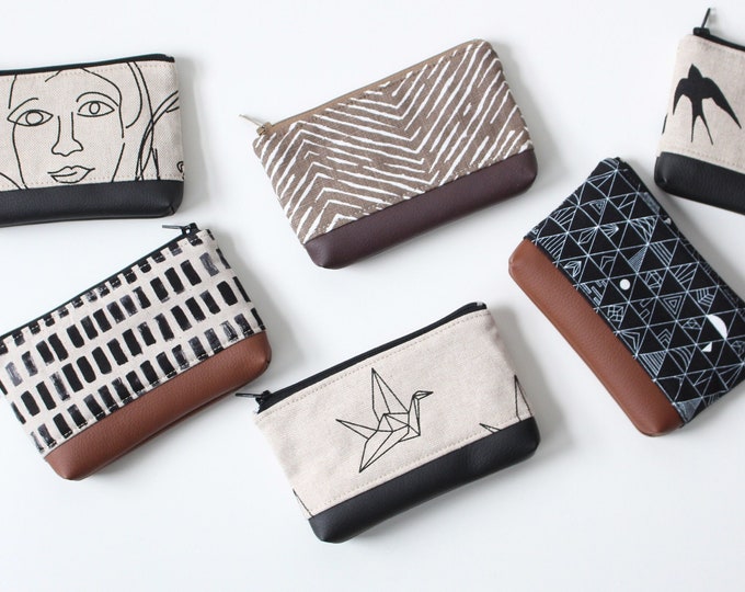 Mini Wallet, Coin Purse, Small Zipper Pouch, Card Holder, - Etsy