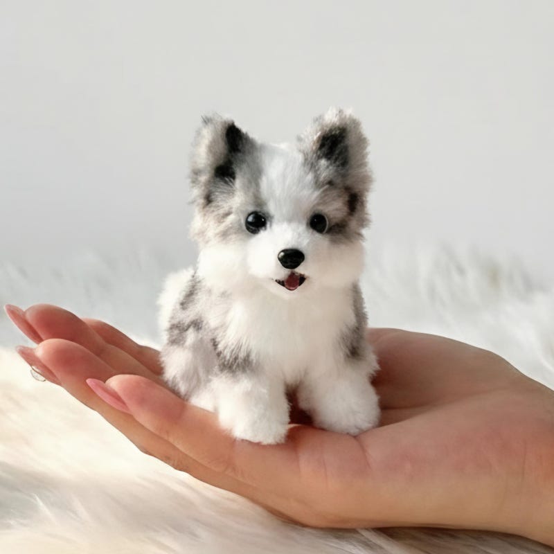 Mini Brown Dog Plush - Etsy UK