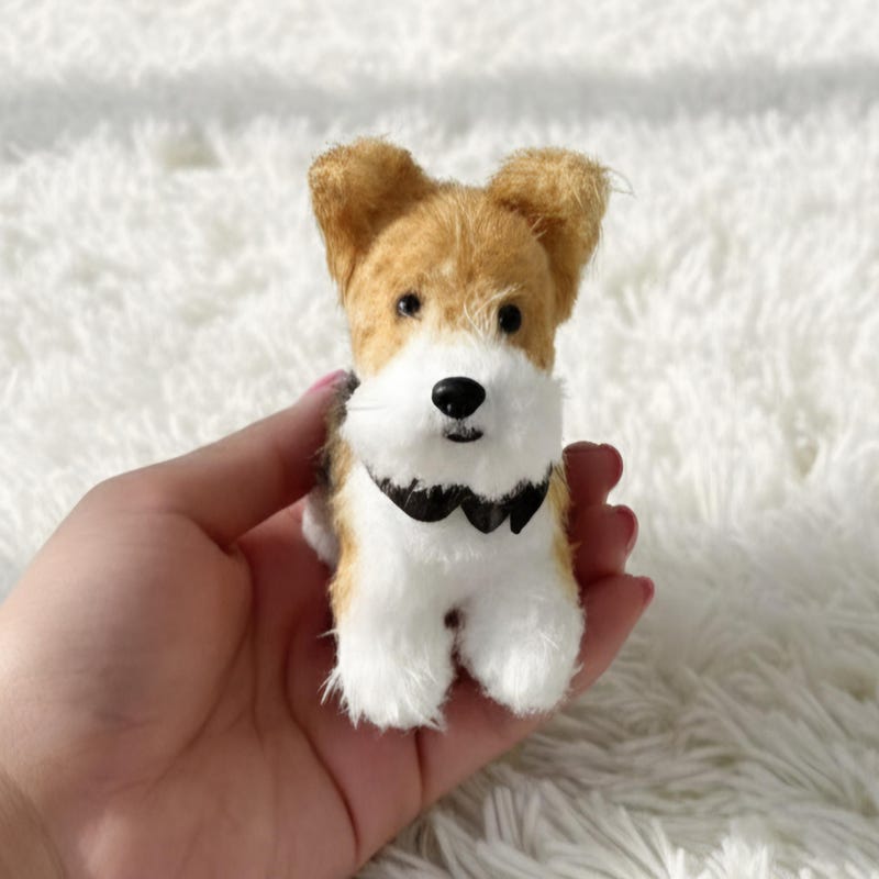 Fuzzy Wire Keychain - Etsy