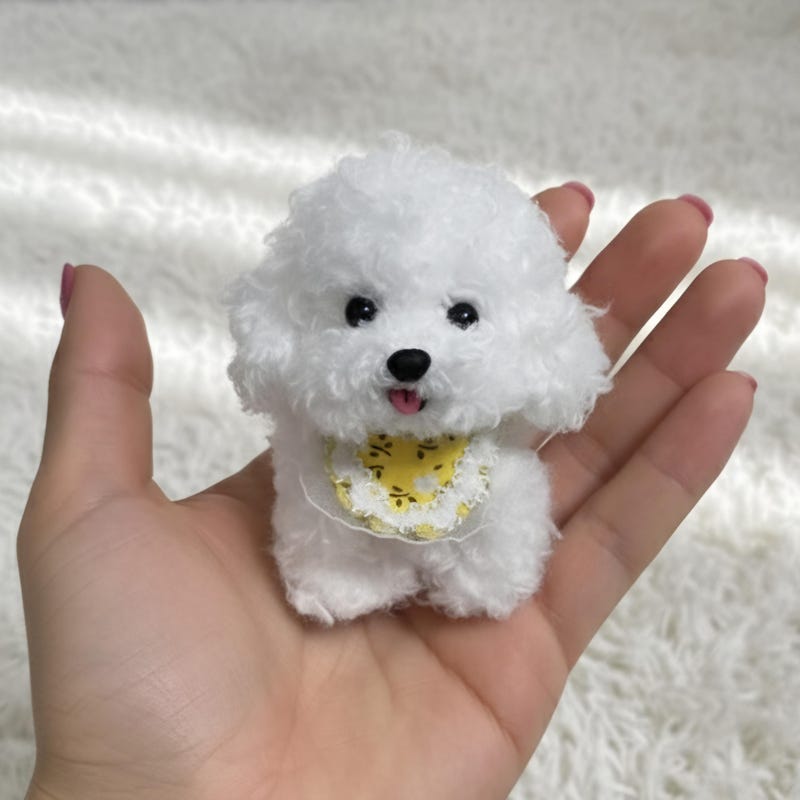 Keychain Bichon Frise - Etsy