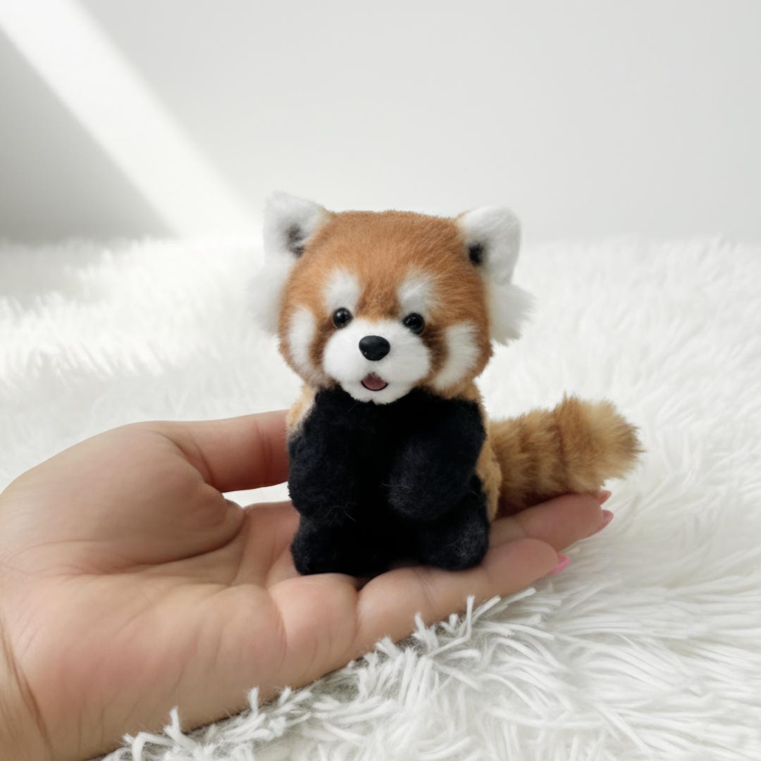 Handmade Red Panda Mini Plush | Keychain | Bag Charm | Collectible - Etsy
