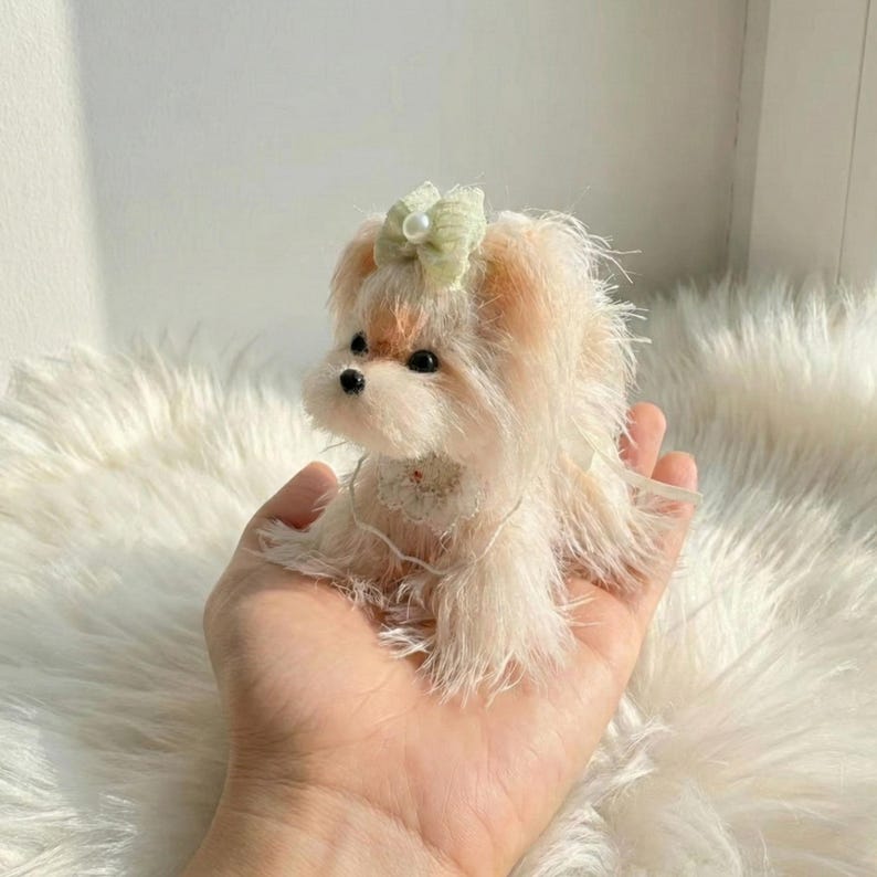 Handmade Yorkshire Terrier Mini Plush | Keychain | Bag Charm ...