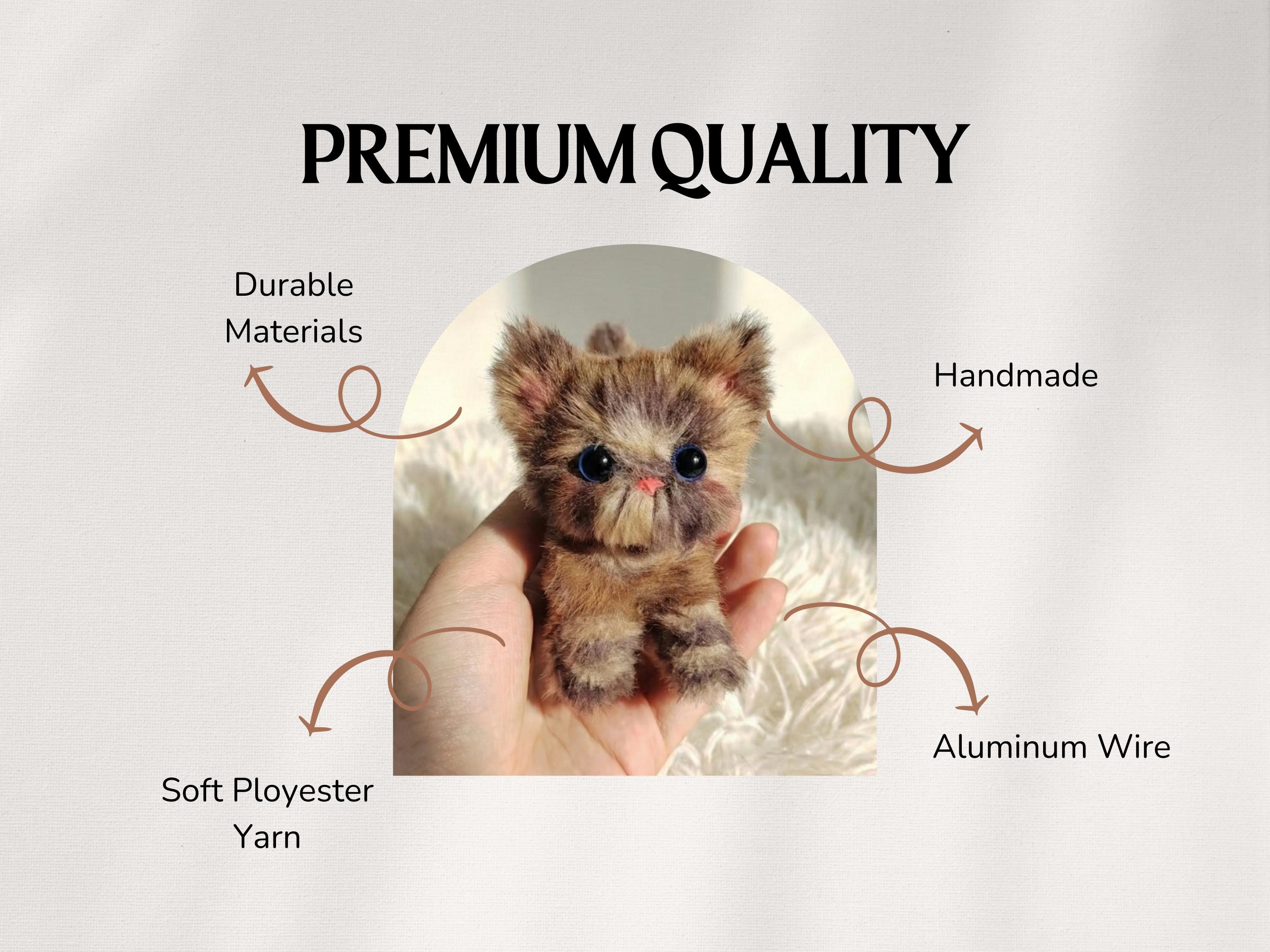 Handmade Tortoiseshell Cat Mini Plush | Keychain | Bag Charm ...