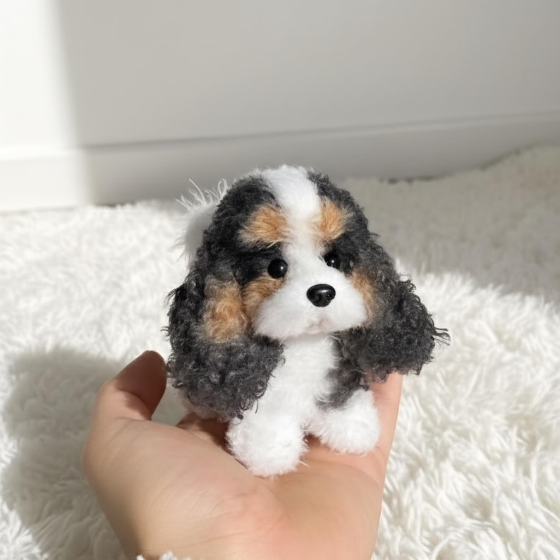 Handmade Cavalier King Charles Spaniel Mini Plush | Dog Keychain | Bag ...