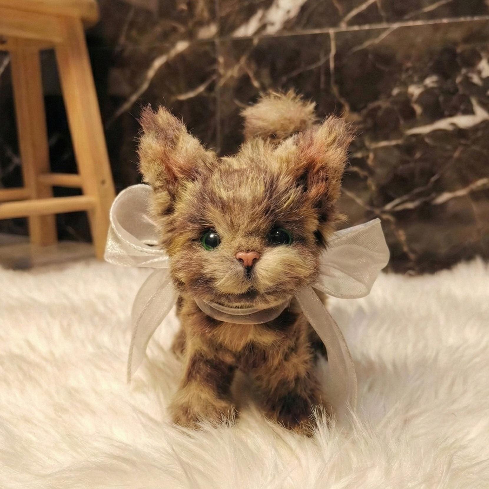 Handmade Tortoiseshell Cat Mini Plush | Keychain | Bag Charm ...