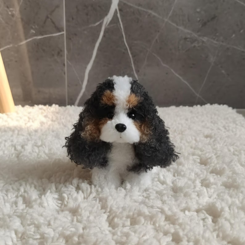 Handmade Cavalier King Charles Spaniel Mini Plush | Dog Keychain | Bag ...