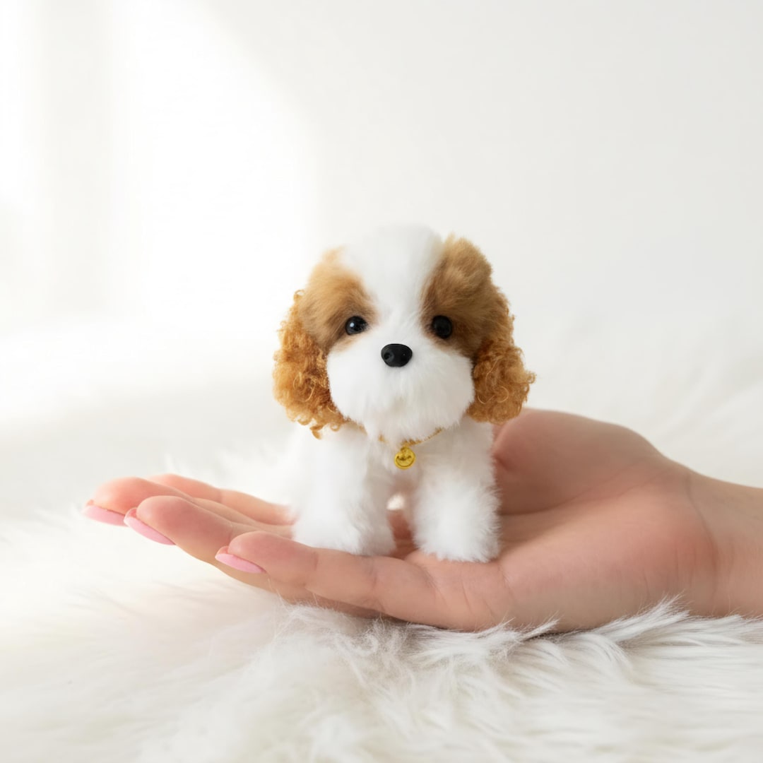 Handmade Cavalier King Charles Spaniel Plush | Dog Keychain | Bag Charm ...
