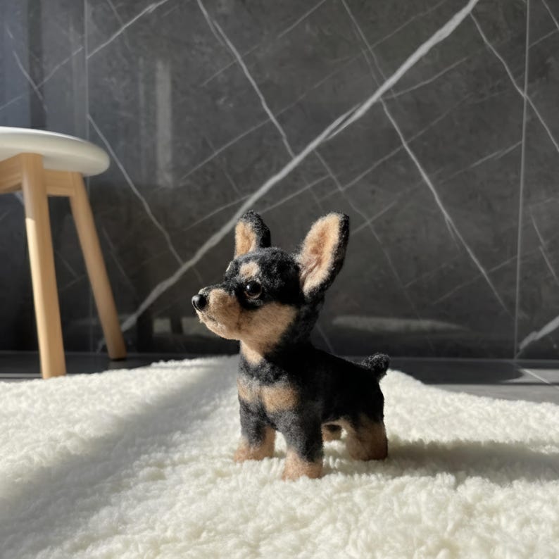 ESSA Handmade Miniature Pinscher Dog Mini Plush | Keychain | Bag Charm ...