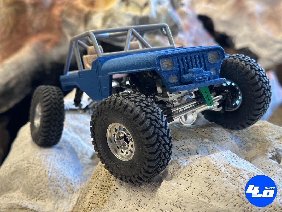 SCX24 YJ Comp Cut Blue Feather Lightweight Rock Crawler Body - Etsy