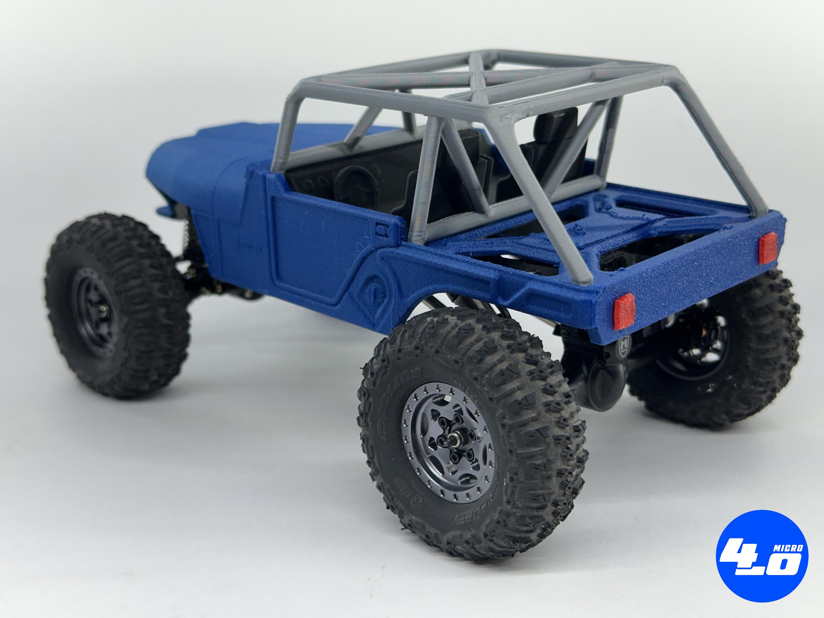 SCX24 CJ5 Jeep "blue Feather" Light Weight Rock Crawler Body - Etsy
