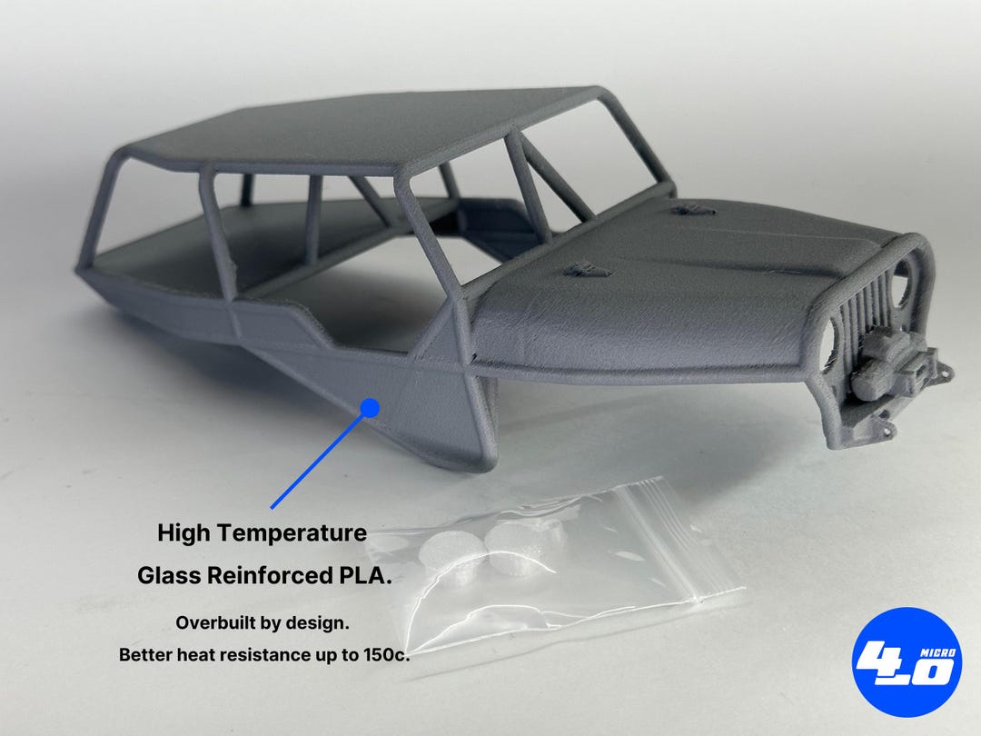 SCX24 CJ Jeep Buggy Body – Glass Fiber Reinforced Rock Crawler Body - Etsy