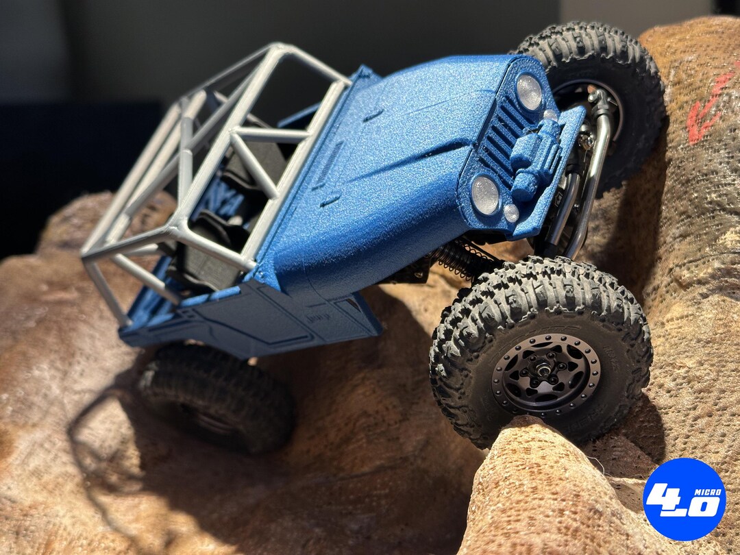 SCX24 CJ5 Jeep "blue Feather" Light Weight Rock Crawler Body - Etsy
