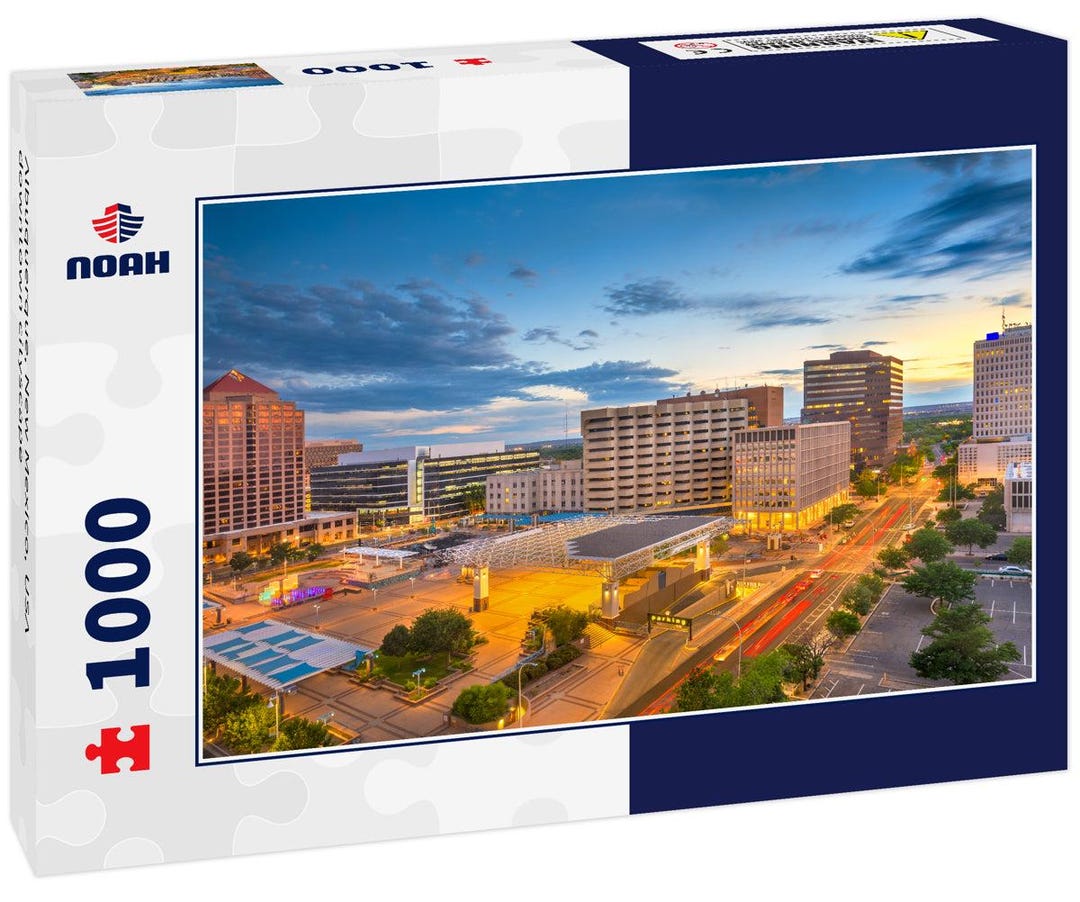Noah Jigsaw Puzzle Albuquerque, New Mexico, USA Downtown Cityscape 1000 ...