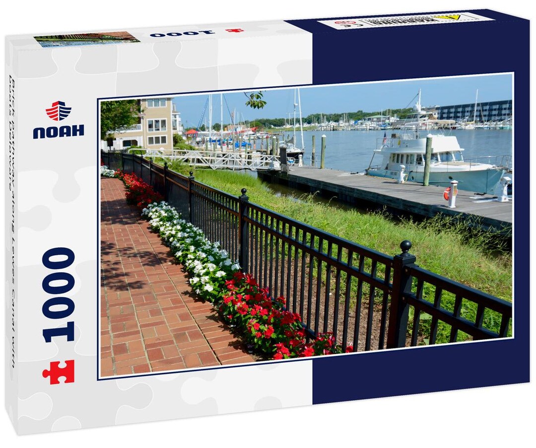 Noah Jigsaw Puzzle Brick Pathway Along Lewes Canal With Boats Delaware ...