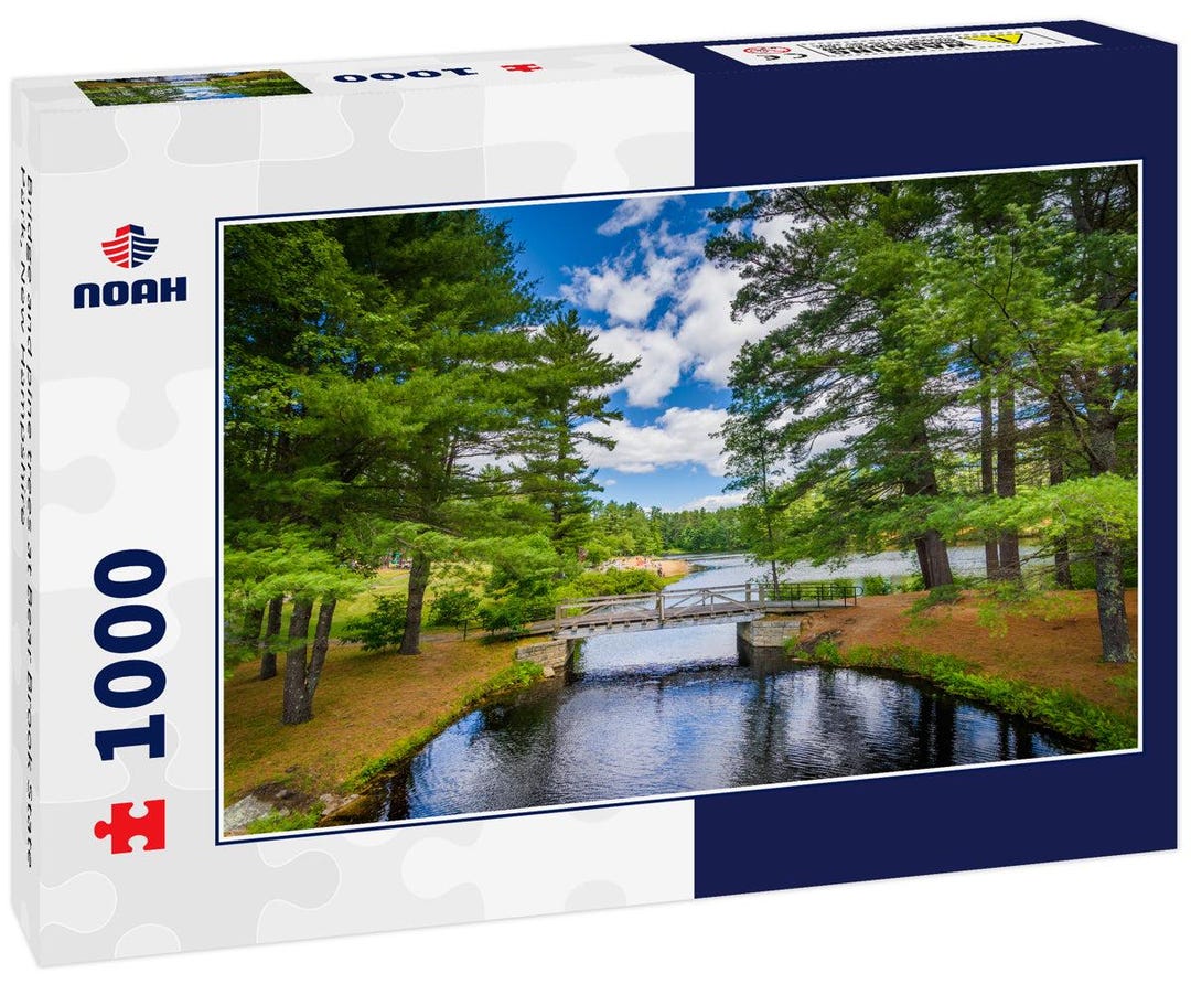 Noah Jigsaw Puzzle Bridge and Pine Trees at Bear Brook State Park, New ...