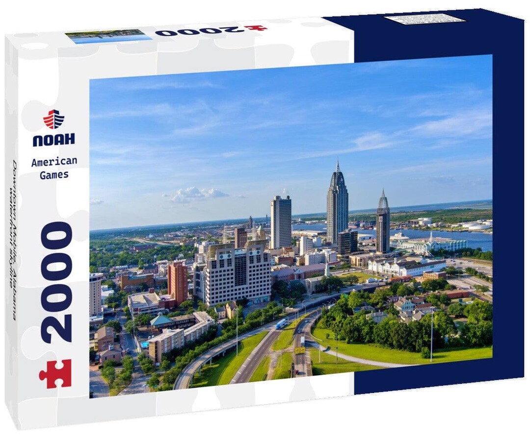 Downtown Mobile, Alabama Waterfront Skyline 2000pc Puzzle - Etsy