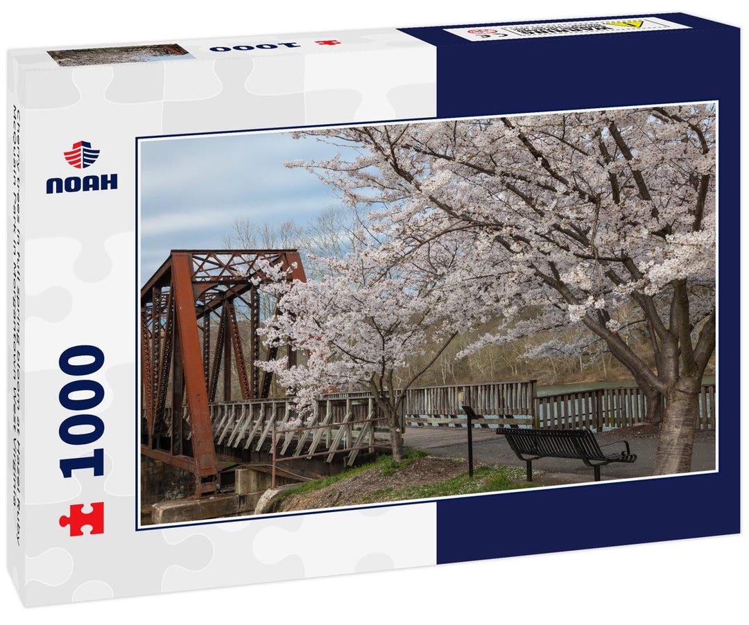 Noah Jigsaw Puzzle Cherry Trees in Full Spring Bloom at Hazel Ruby ...
