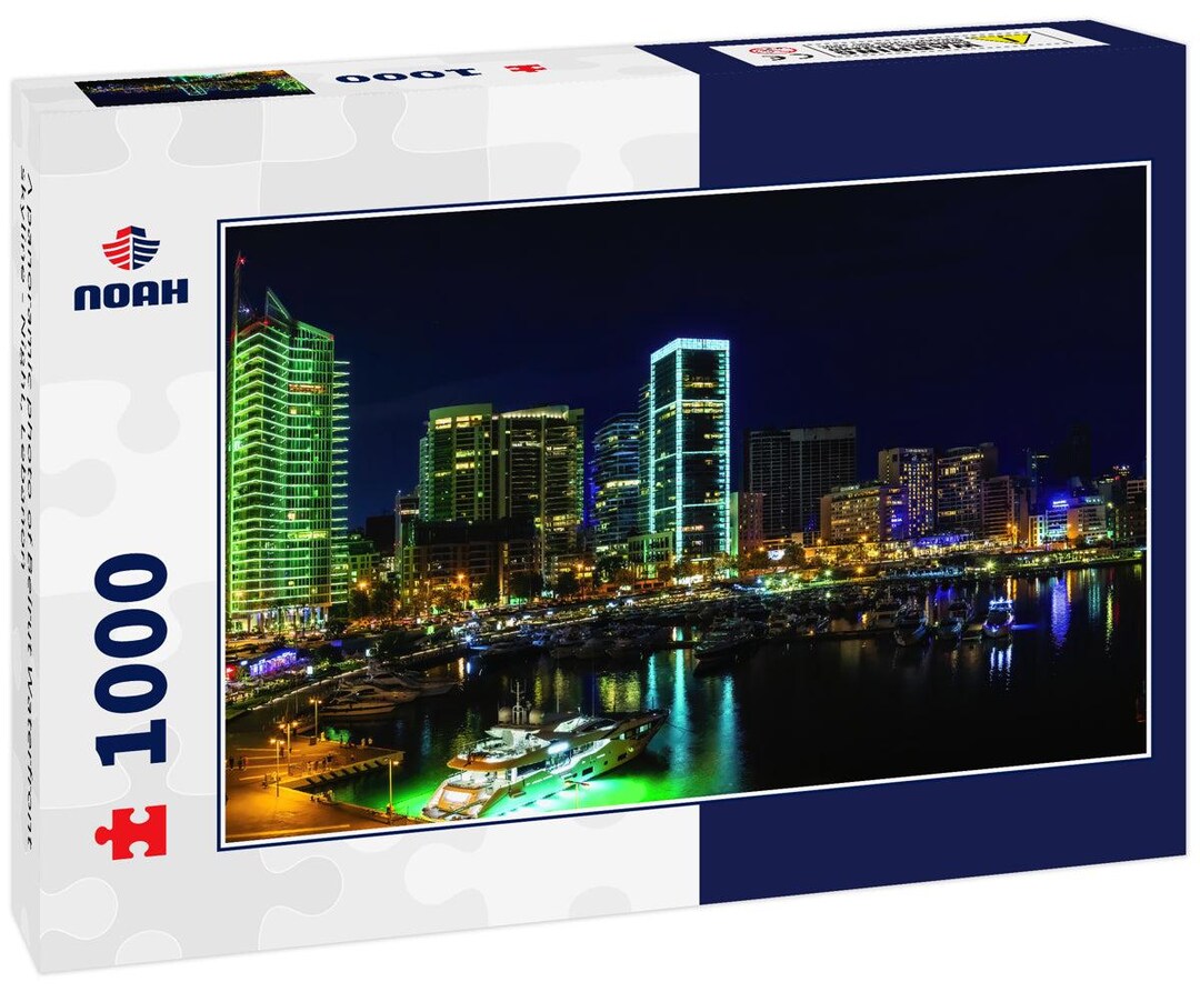 A Beirut Waterfront Skyline - Night, Lebanon 1000pc Puzzle - Etsy