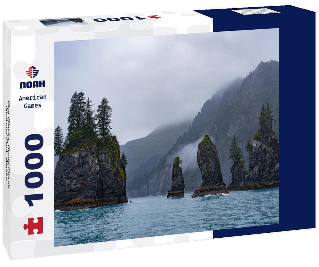 Sea Stacks, Kenai Fjords National Park, Alaska 1000pc Puzzle - Etsy UK