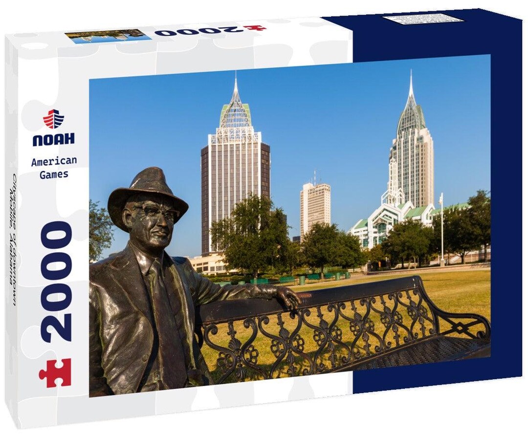 Cityscape of Downtown Mobile, Alabama 2000pc Puzzle - Etsy