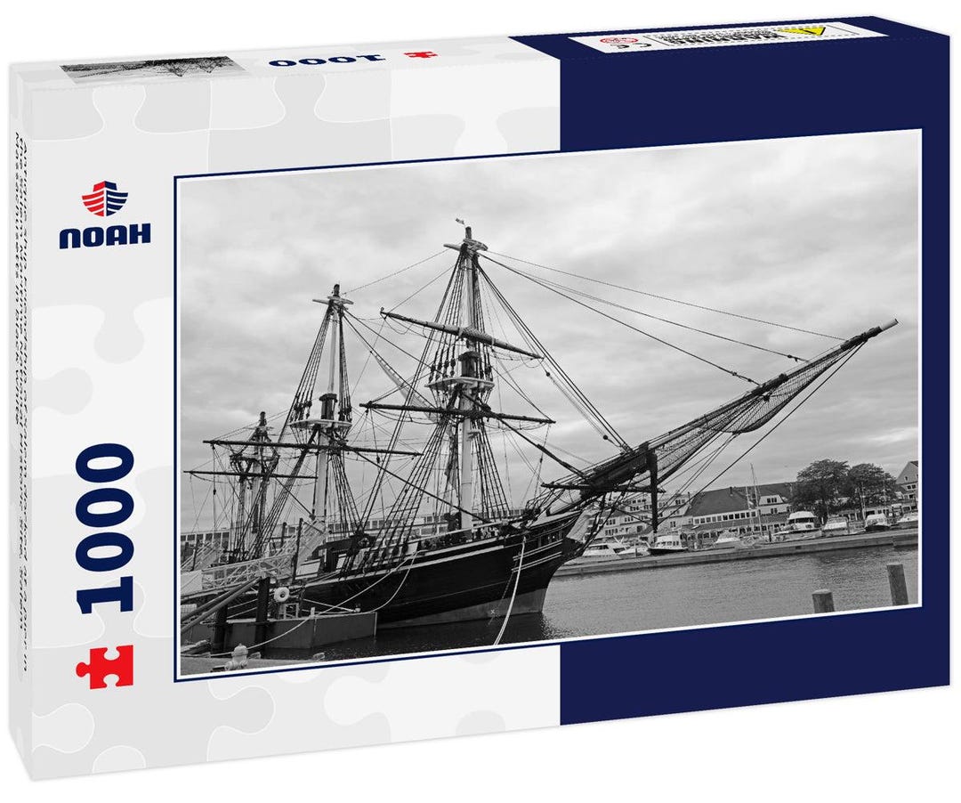Noah Jigsaw Puzzle Antique Ship Friendship of Salem Docked at a Pier in ...