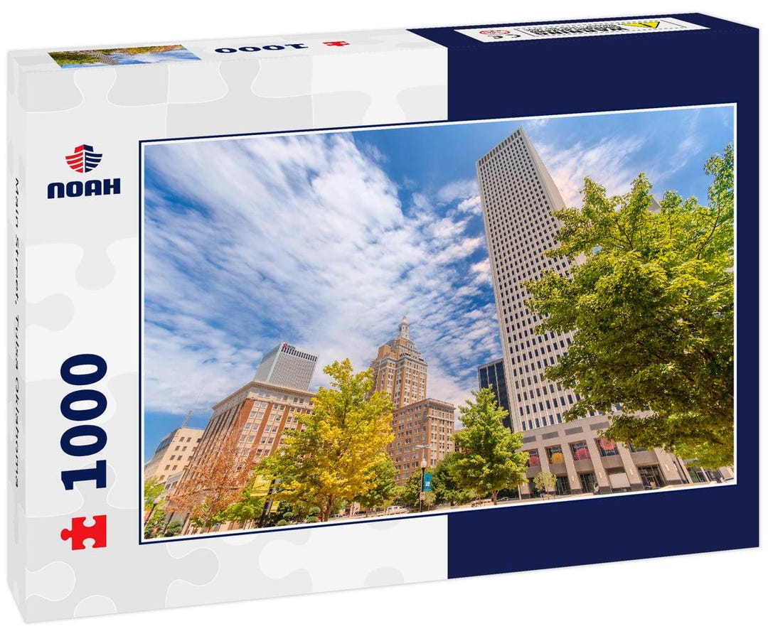 Noah Jigsaw Puzzle Main Street, Tulsa Oklahoma 1000 Pieces - Etsy
