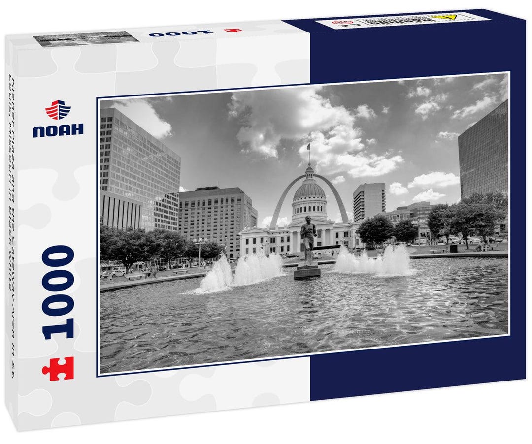 Noah Jigsaw Puzzle Kiener Plaza and the Gateway Arch in St. Louis ...