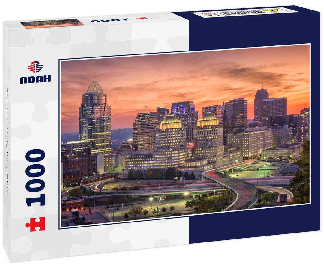 Noah Jigsaw Puzzle Cincinnati Skyline, Ohio 1000 Pieces - Etsy