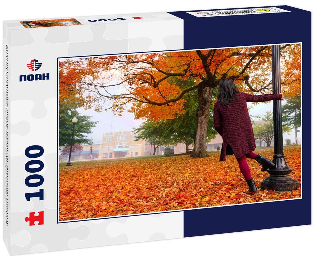 Noah Jigsaw Puzzle Woman Standing Along a Pole at National Historic ...