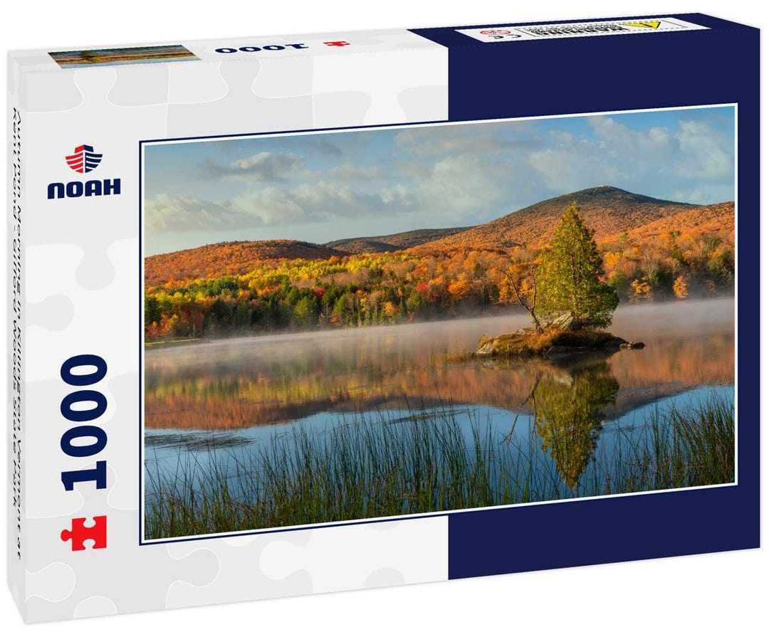 Noah Jigsaw Puzzle Autumn Morning in Killington Vermont at Kent Pond ...