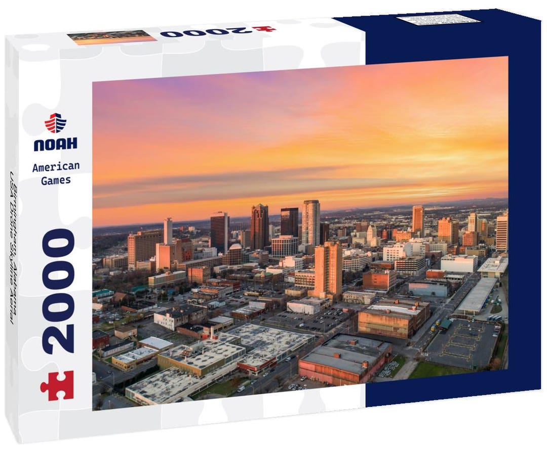 Noah Jigsaw Puzzle Birmingham, Alabama, USA Drone Skyline Aerial 2000pc ...