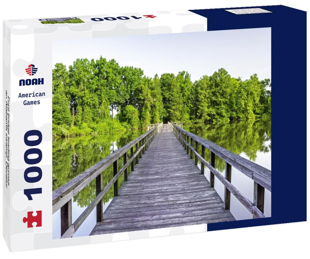 Noah Jigsaw Puzzle Foot Bridge Leading Across an Alabama Swamp, Decatur ...