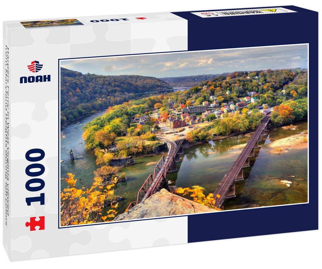 Noah Jigsaw Puzzle Harpers Ferry in West Virginia Viewed From Maryland ...