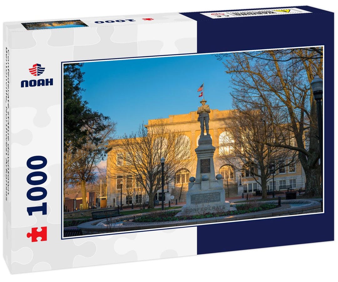 Noah Jigsaw Puzzle Confederate Statue Downtown Bentonville, Northwest ...