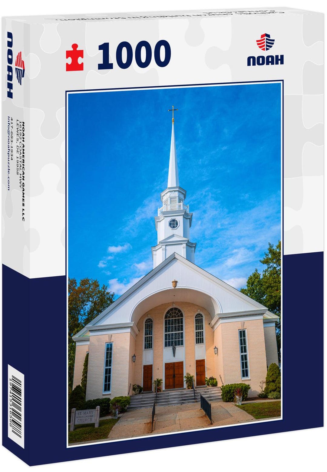 Noah Jigsaw Puzzle Catholic Church Building in Stonington, Connecticut ...