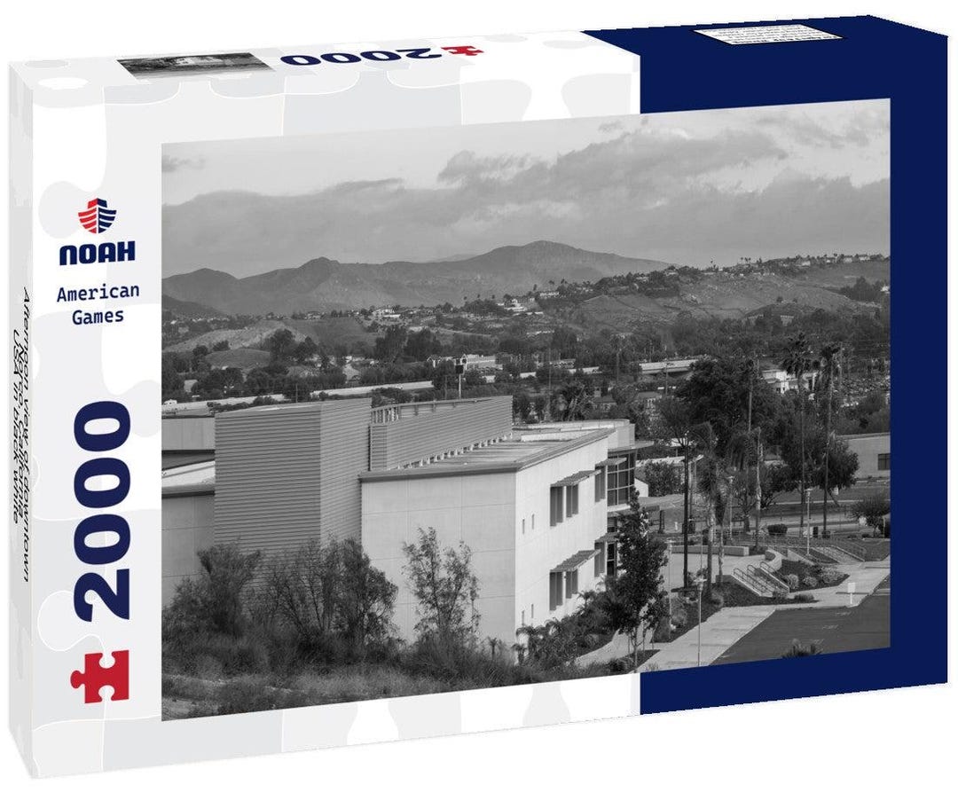 Afternoon View of Downtown Norco, California, USA 2000pc Puzzleblack ...