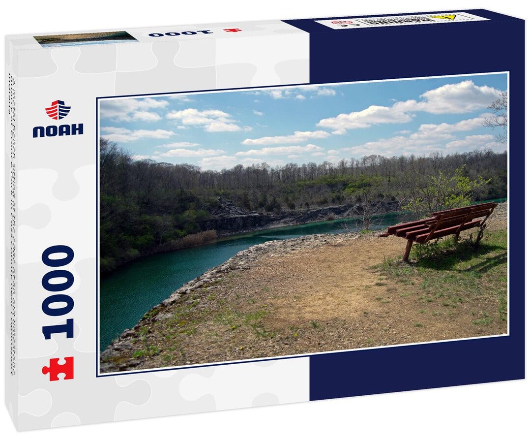 Noah Jigsaw Puzzle A Metal Bench Sitting at the Edge of an Old ...
