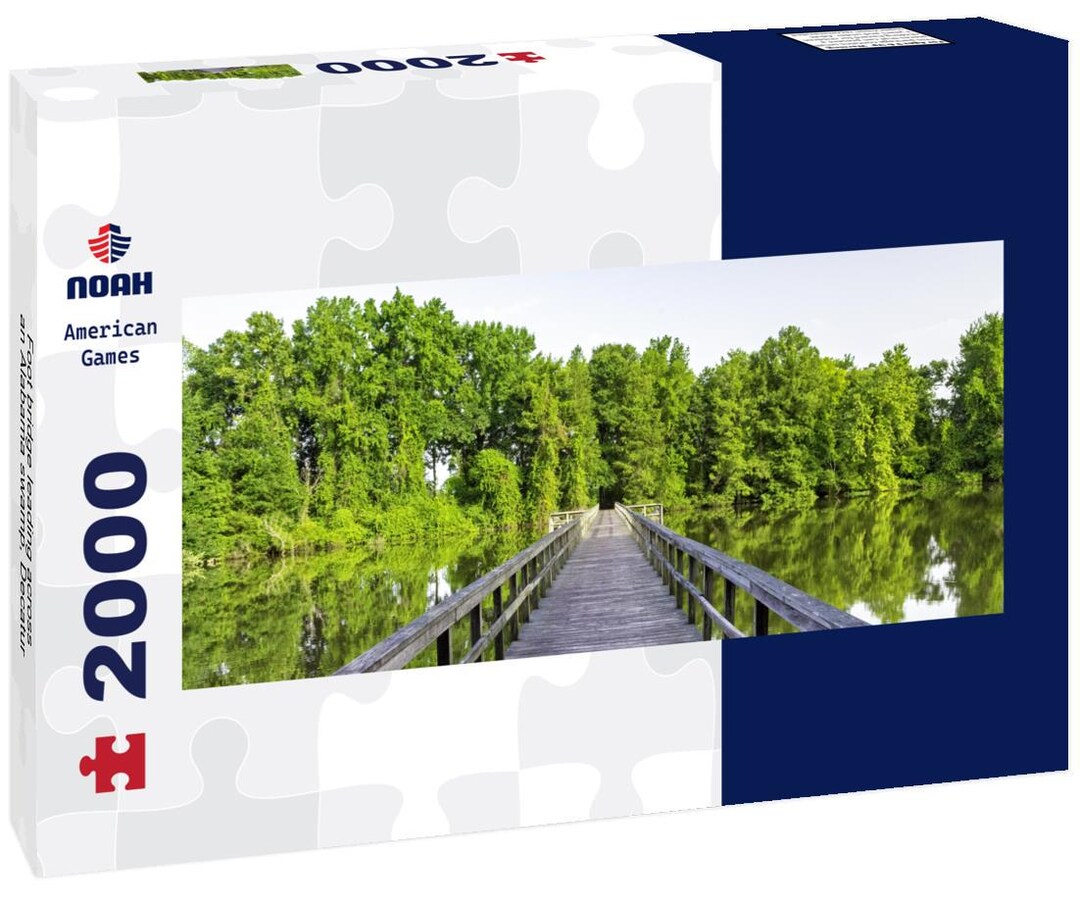 Noah Jigsaw Puzzle Foot Bridge Leading Across an Alabama Swamp, Decatur ...