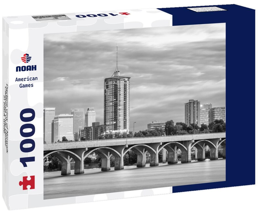 Noah Jigsaw Puzzle Tulsa Downtown Skyline on the Arkansas River is ...