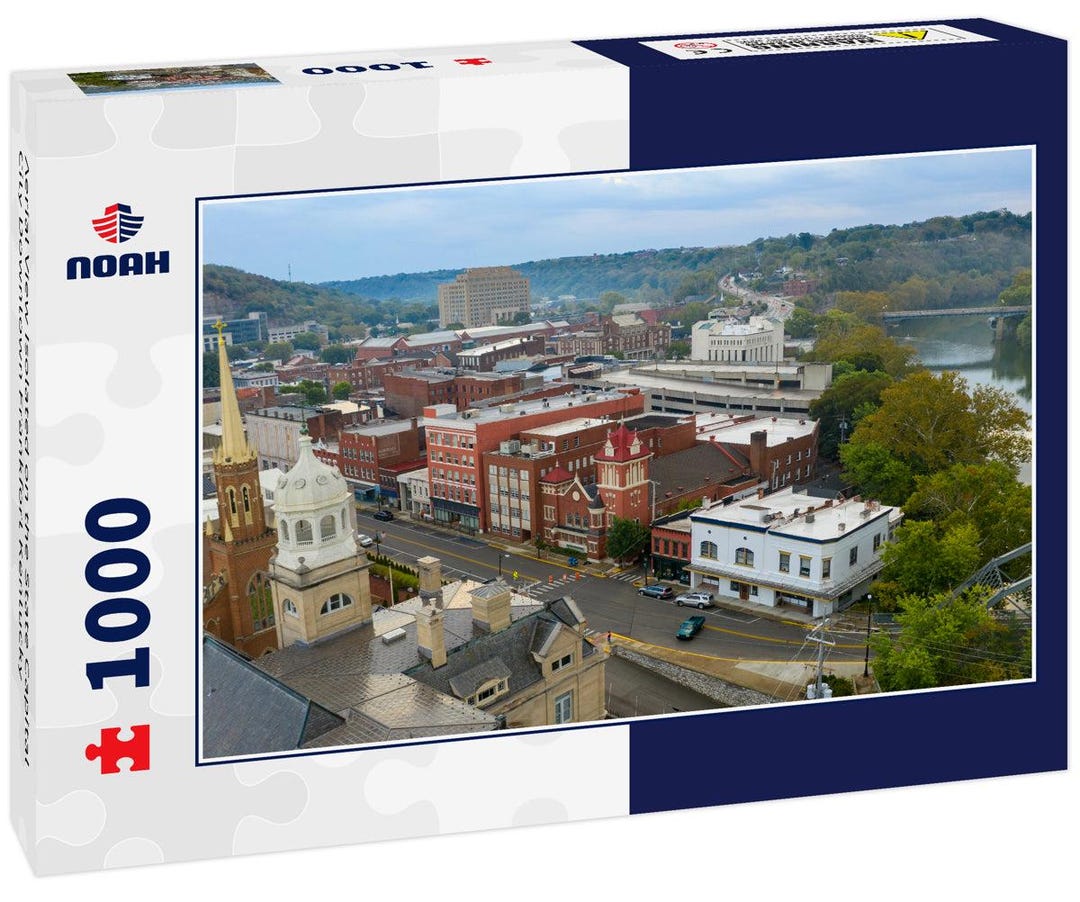Noah Jigsaw Puzzle Aerial View Isolated on the State Capital City ...
