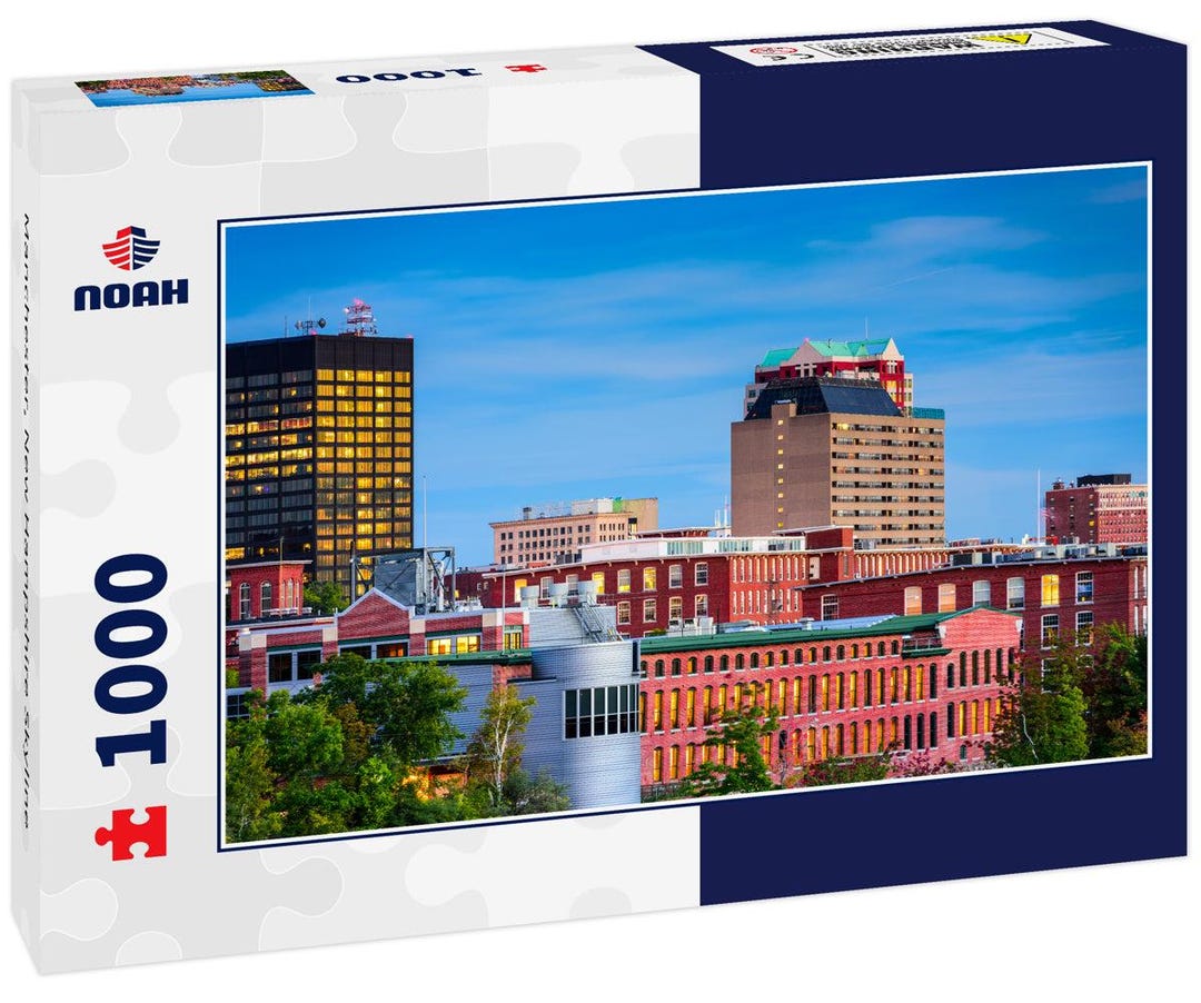 Noah Jigsaw Puzzle Manchester, New Hampshire Skyline 1000 Pieces - Etsy