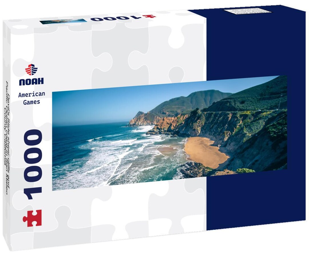 Noah Jigsaw Puzzle Devil's Slide Sheer Cliffs and Pacific Ocean Coast ...