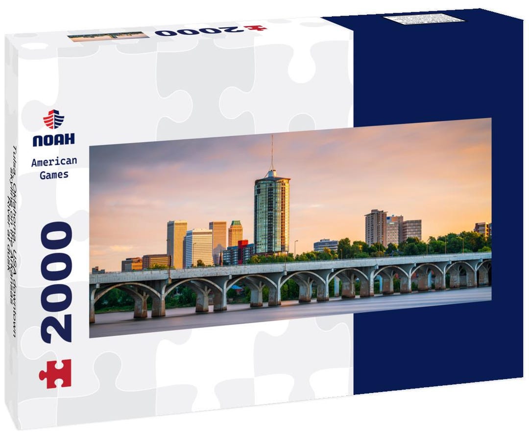 Noah Jigsaw Puzzle Tulsa, Oklahoma, USA Downtown Skyline on the ...