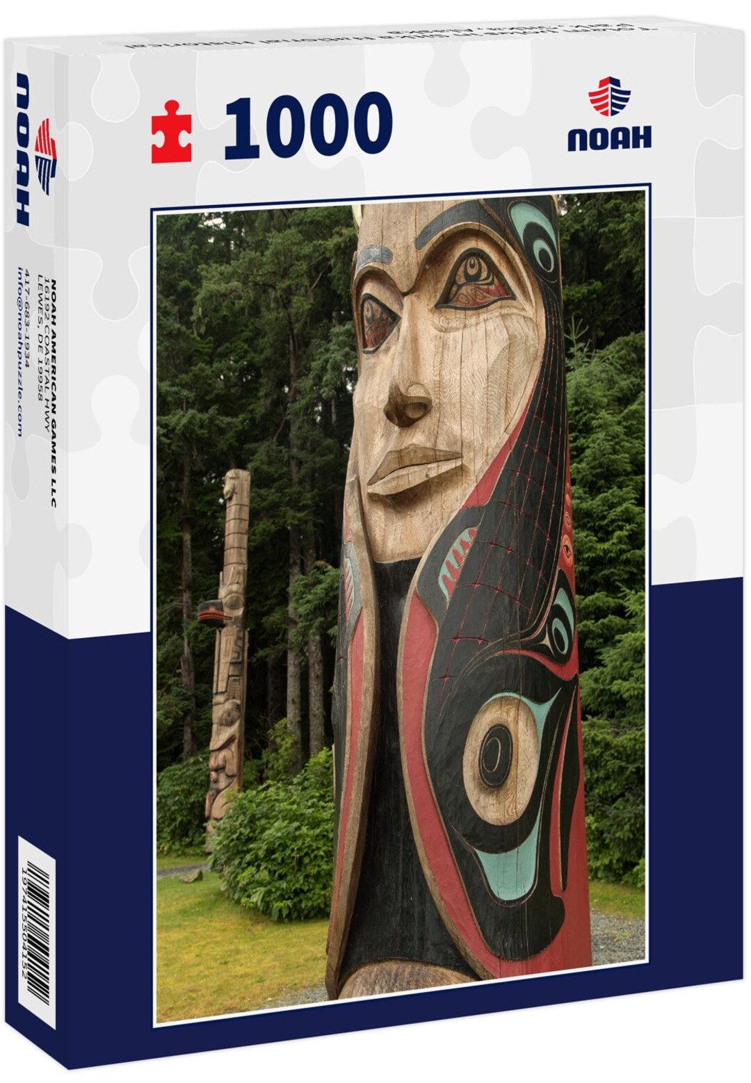 Noah Jigsaw Puzzle Totem Poles in Sitka National Historical Park, Sitka ...