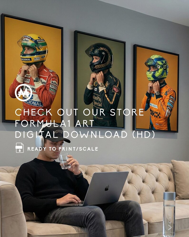 Ayrton Senna / Formula 1 Drivers Wall Art | Digital Download ...