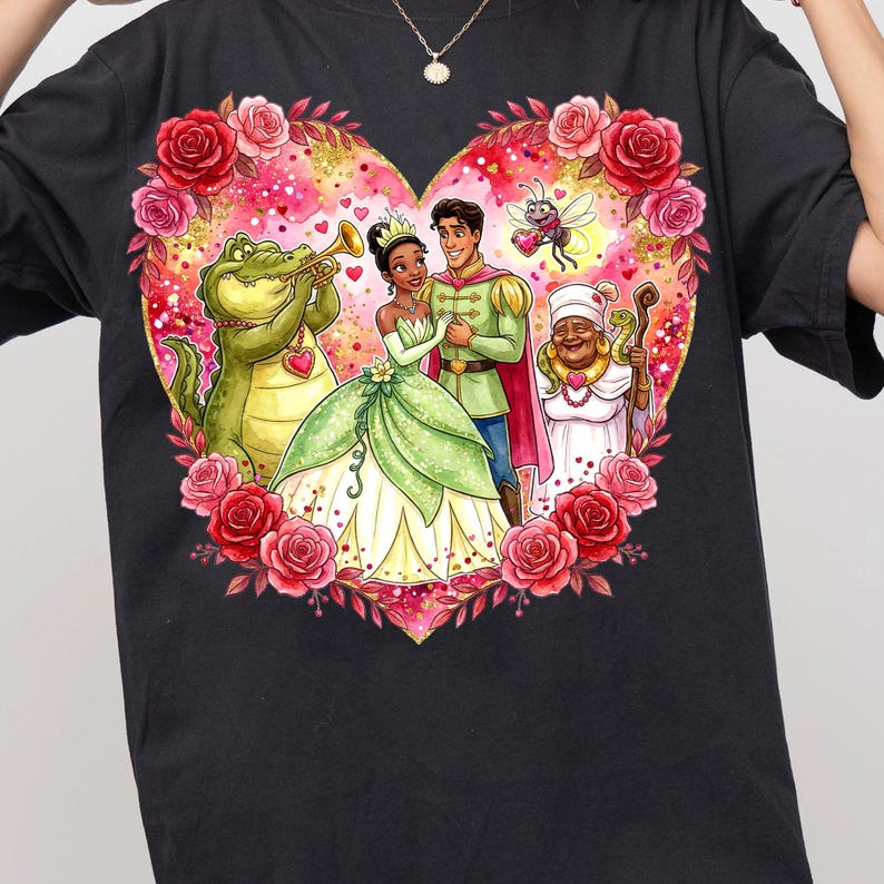 Watercolor Floral Cartoon Valentine Day Png, Colorful Sweet Cartoon ...