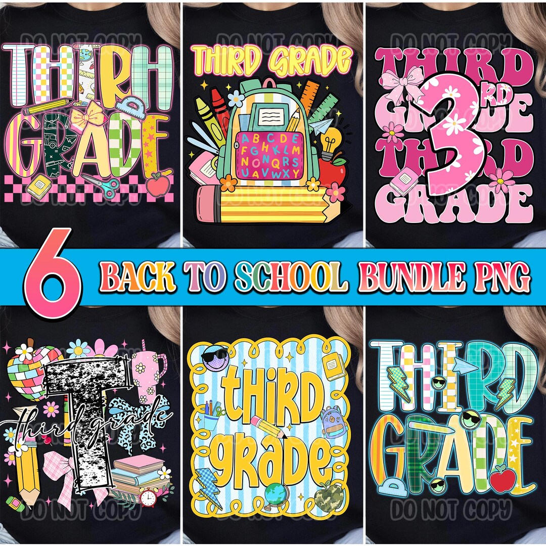 Third Grade Png, Back to School Png, Teacher Png, First Day of School ...